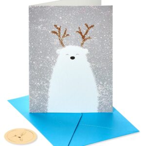 Papyrus Boxed Christmas Cards with Envelopes, Holiday Cheer, Polar Bear (20-Count)