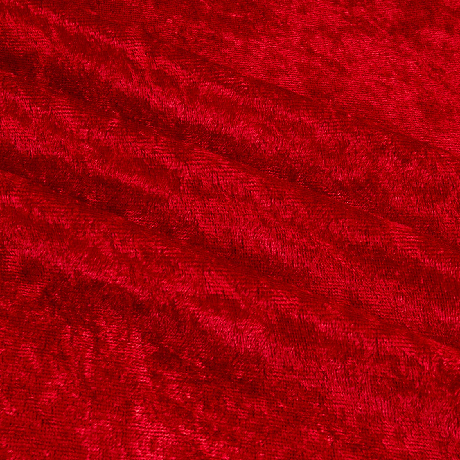 Stretch Panne Velvet Velour Red, Fabric by the Yard