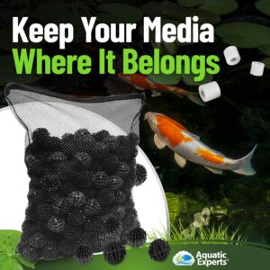 Aquatic Experts Mesh Bags for Bio Ball Filter Media - Perfect for Aquarium and Pond Filtration, (1 Pack 14 inches x 20 inches)