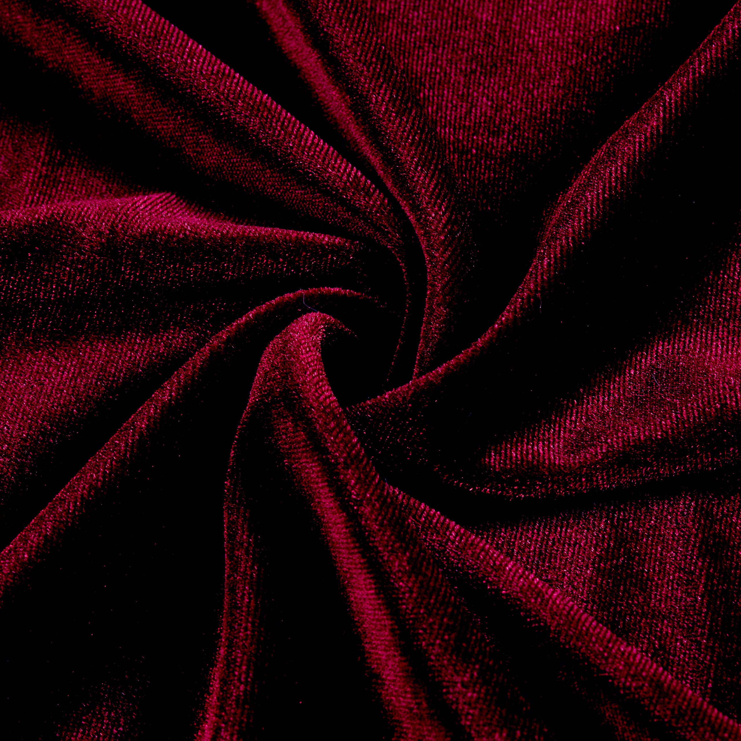 Stretch Velvet Wine, Fabric by the Yard