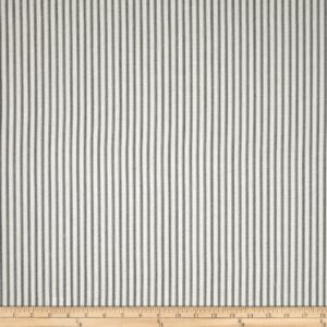 magnolia home fashions berling ticking stripe slate grey