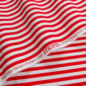 Stripe 1/4 Inch Color Red, Fabric by the Yard