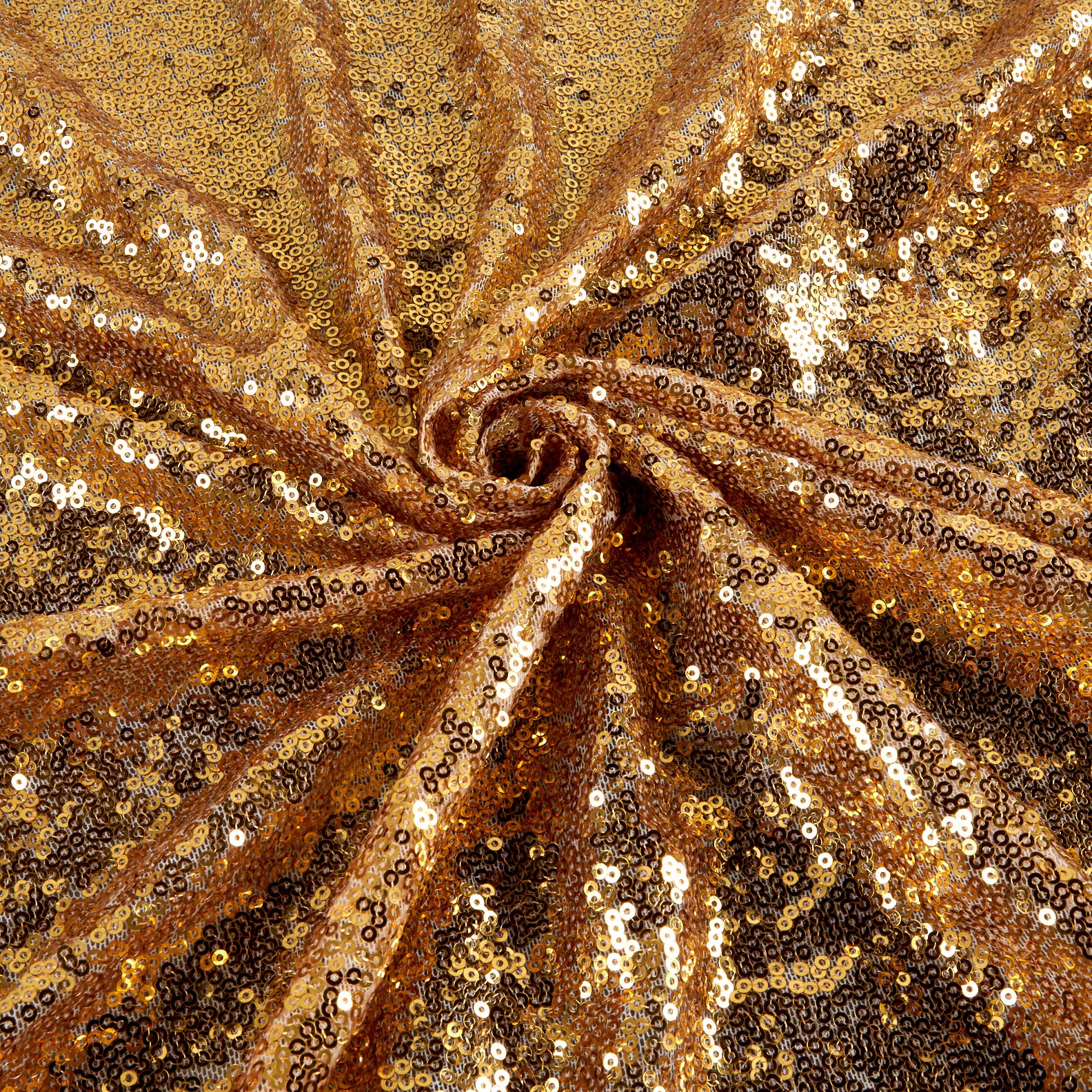 Glitz Sequin & Mesh Creative Gold, Fabric by the Yard