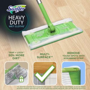 Swiffer 1899954 SweeperWet Heavy Duty 10 x 8 in. Cloth Refill Pad, 10 Count