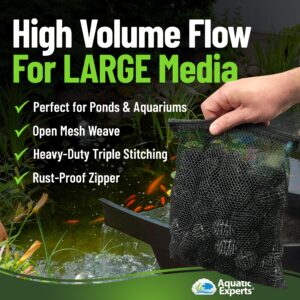 Aquatic Experts Mesh Bags for Bio Ball Filter Media - Perfect for Aquarium and Pond Filtration, (1 Pack 14 inches x 20 inches)