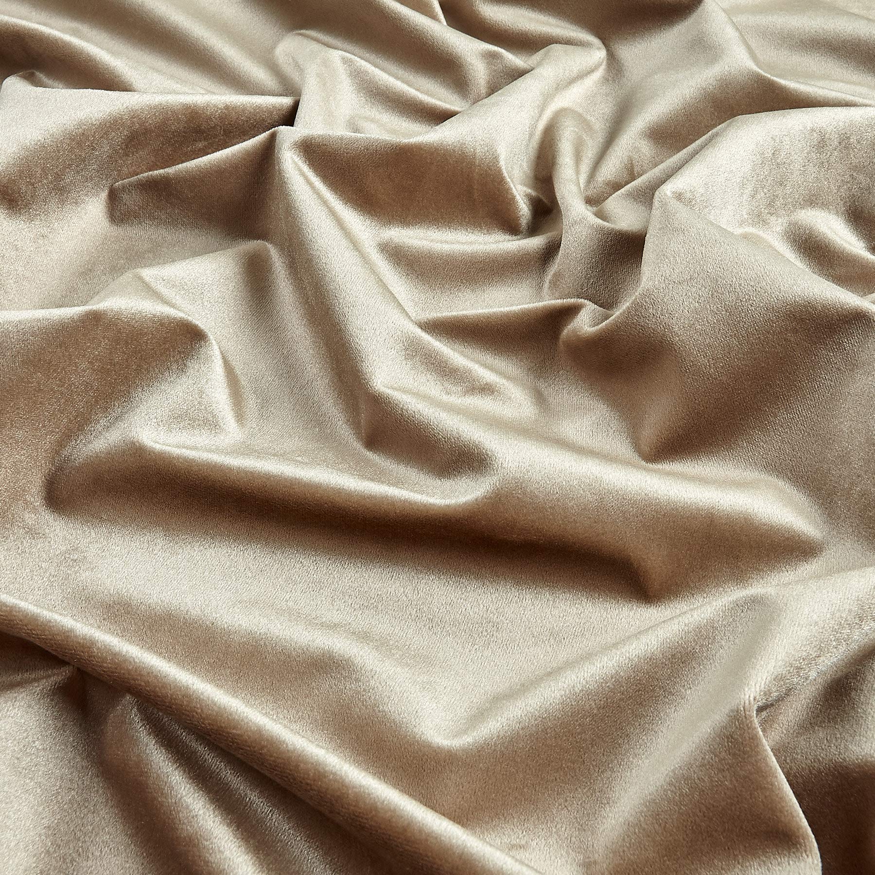 Plush Darling Velvet Beige, Fabric by the Yard