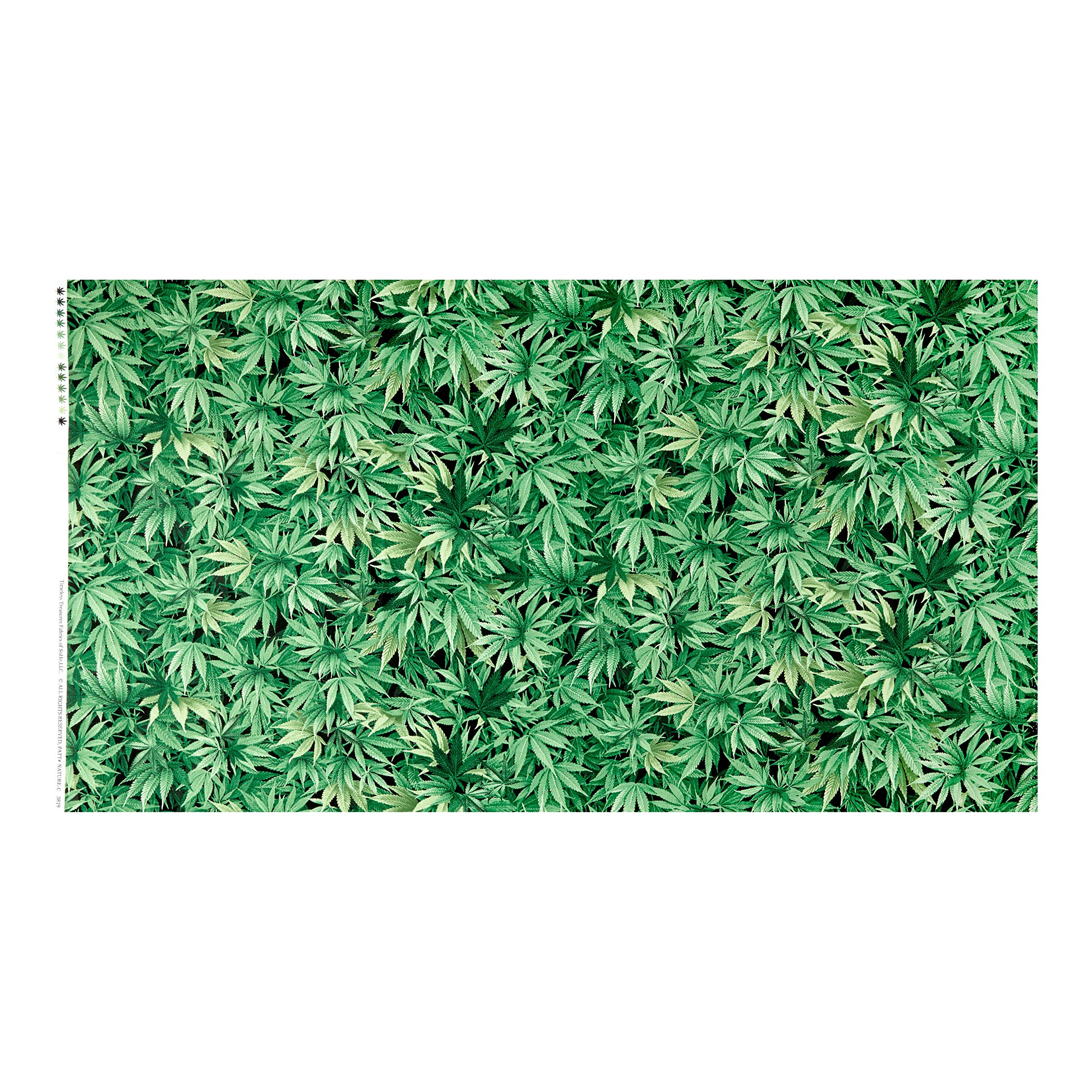 Timeless Treasures Cannabis Leaf Green, Fabric by the Yard