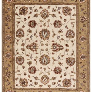 SAFAVIEH Total Performance Collection Area Rug - 9' x 12', Ivory & Beige, Hand-Hooked Oriental, Non-Shedding & Easy Care, Ideal for High Traffic Areas in Living Room, Bedroom (TLP416A)