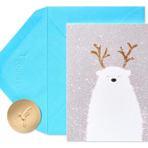 Papyrus Boxed Christmas Cards with Envelopes, Holiday Cheer, Polar Bear (20-Count)