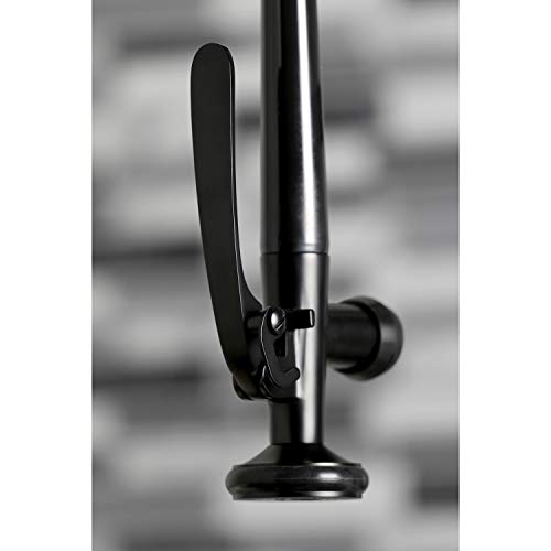 Kingston Brass LS8500CTL Continental Pre-Rinse Kitchen Faucet, Matte Black