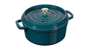 staub cocotte round 24 cm la mer