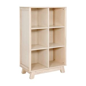 babyletto hudson cubby bookcase in washed natural