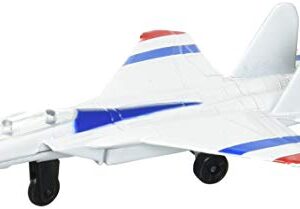 Hot Wings F-15 Eagle (Red, White Blue) with Connectible Runway Die Cast Plane