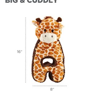 Outward Hound by Charming Pet Cuddle Tugs Giraffe Plush Squeaky Dog Toy