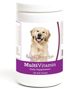 healthy breeds golden retriever multivitamin soft chew for dogs 180 count