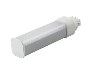 halco 12w 4 pin horizontal 3500k g24q led bulb, uses existing ballast