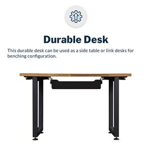 Vari Table 48X24 - Computer Desk with Durable Finish & Built-in Cable Management Tray - Modern Computer Furniture Table for Work or Home Office - Stand-Alone Workstation or Side Table (Butcher Block)