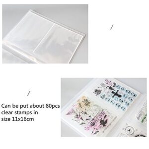 arriettycraft Clear Stamps Storage Cutting Dies Storage Paper Craft Keeper Cards Storage Photo Storage Storage Keeper Cards Folder Storage for DIY Scrapbooking Arts Crafts Collecting Album