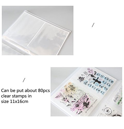 arriettycraft Clear Stamps Storage Cutting Dies Storage Paper Craft Keeper Cards Storage Photo Storage Storage Keeper Cards Folder Storage for DIY Scrapbooking Arts Crafts Collecting Album