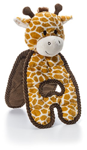 Outward Hound by Charming Pet Cuddle Tugs Giraffe Plush Squeaky Dog Toy