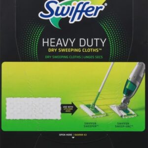 Swiffer Sweeper Heavy Duty Multi-Surface Dry Cloth Refills for Floor Sweeping & Cleaning, 20Count