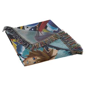 Northwest Kingdom Hearts, Ready for the Road, 48" x 60" Throw, Woven Tapestry Blanket