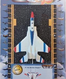 Hot Wings F-15 Eagle (Red, White Blue) with Connectible Runway Die Cast Plane