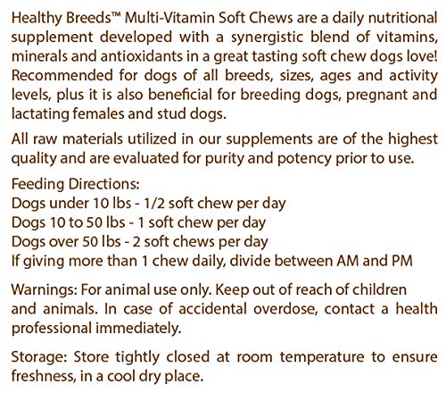 Healthy Breeds Golden Retriever Multivitamin Soft Chew for Dogs 180 Count