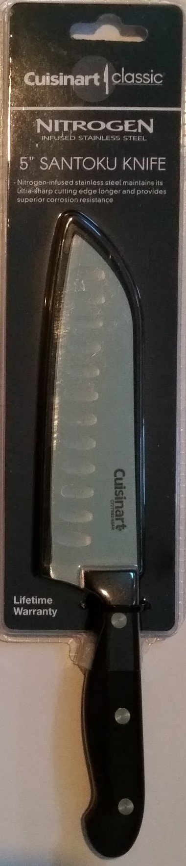 Cuisinart Classic 5" Santoku Knife with Guard - Nitrogen Infused Stainless Steel - C77TRN2-5SAN