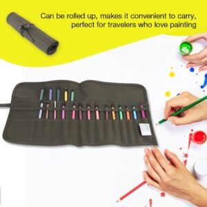 Paint Brush Holder 30 Slots Roll Up Paint Brush Bag Artist Draw Pen Watercolor Oil Brushes Case, Paint Brush Bag