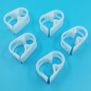 plastic tubing clamps adjustable tube clamp 0.236-0.472 inch tube laboratory pinch valve flow control hose clamp 5pc pack white