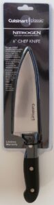 cuisinart classic 6" chef knife with guard - nitrogen infused stainless steel - c77trn2-6cf