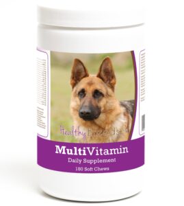 healthy breeds german shepherd multivitamin soft chew for dogs 180 count