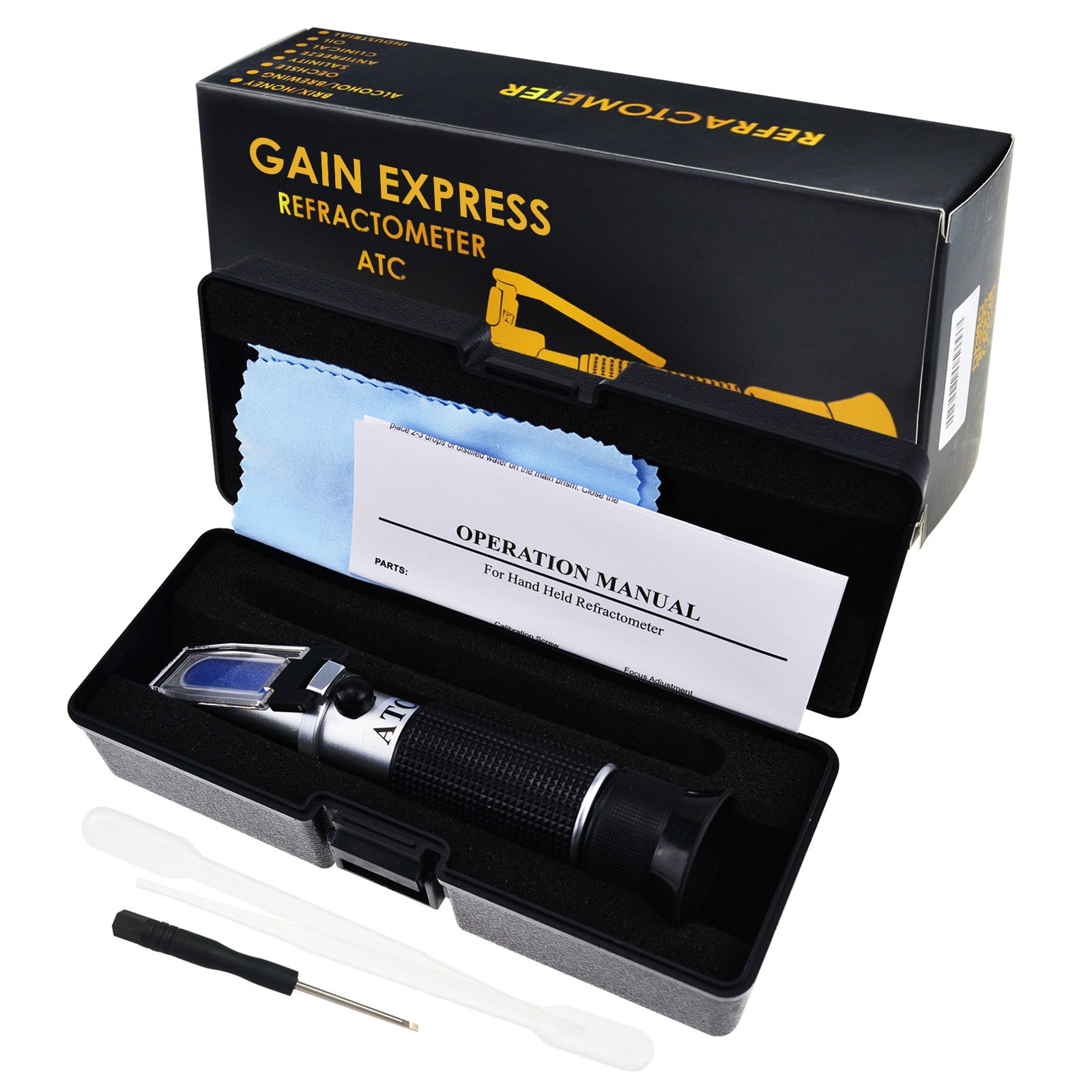 Clinical Refractometer with ATC, Tri Scale Serum Protein/Urine Specific Gravity/Refractive Index