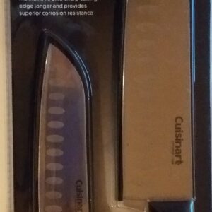 Cuisinart Classic 7" & 5" Santoku Knife Set with Guards - Nitrogen Infused Stainless Steel - C77TRN2-2PSAN