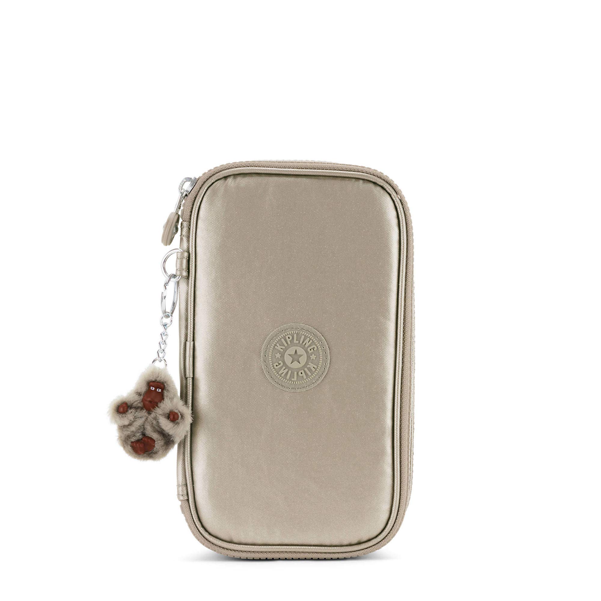 Kipling 50 Pens Case Metallic Pewter