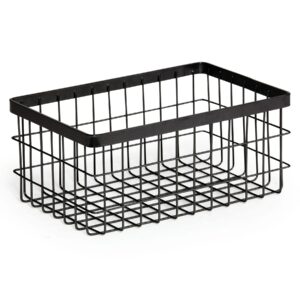 g.e.t. wb-964-mg rectangular metal storage wire basket for pantry, produce and more, 9" x 6" x 4"