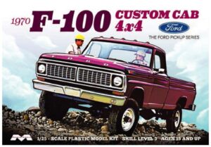 1970 ford f-100 custom cab 4x4 1:25 scale model kit