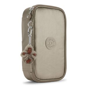 Kipling 50 Pens Case Metallic Pewter