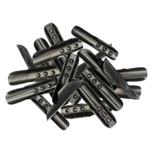 paracord planet 23 mm gunmetal t-bar shoelace ends - available in 5, 10, 25, 50, and 100 pack