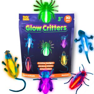 glow critters and halloween trick or treat - glow sticks party favors - glow in the dark party supplies