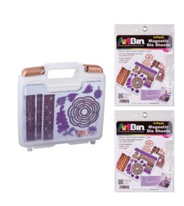 artbin bundle includes artbin magnetic die storage case, 6978ab with 2 additional magnetic die sheets 3 pack, 6979ab