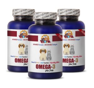 joint supplement for cats - omega 3 for pets - cat and dog treats - premium healthy supplement - cat omega3-540 softgels (3 bottle)