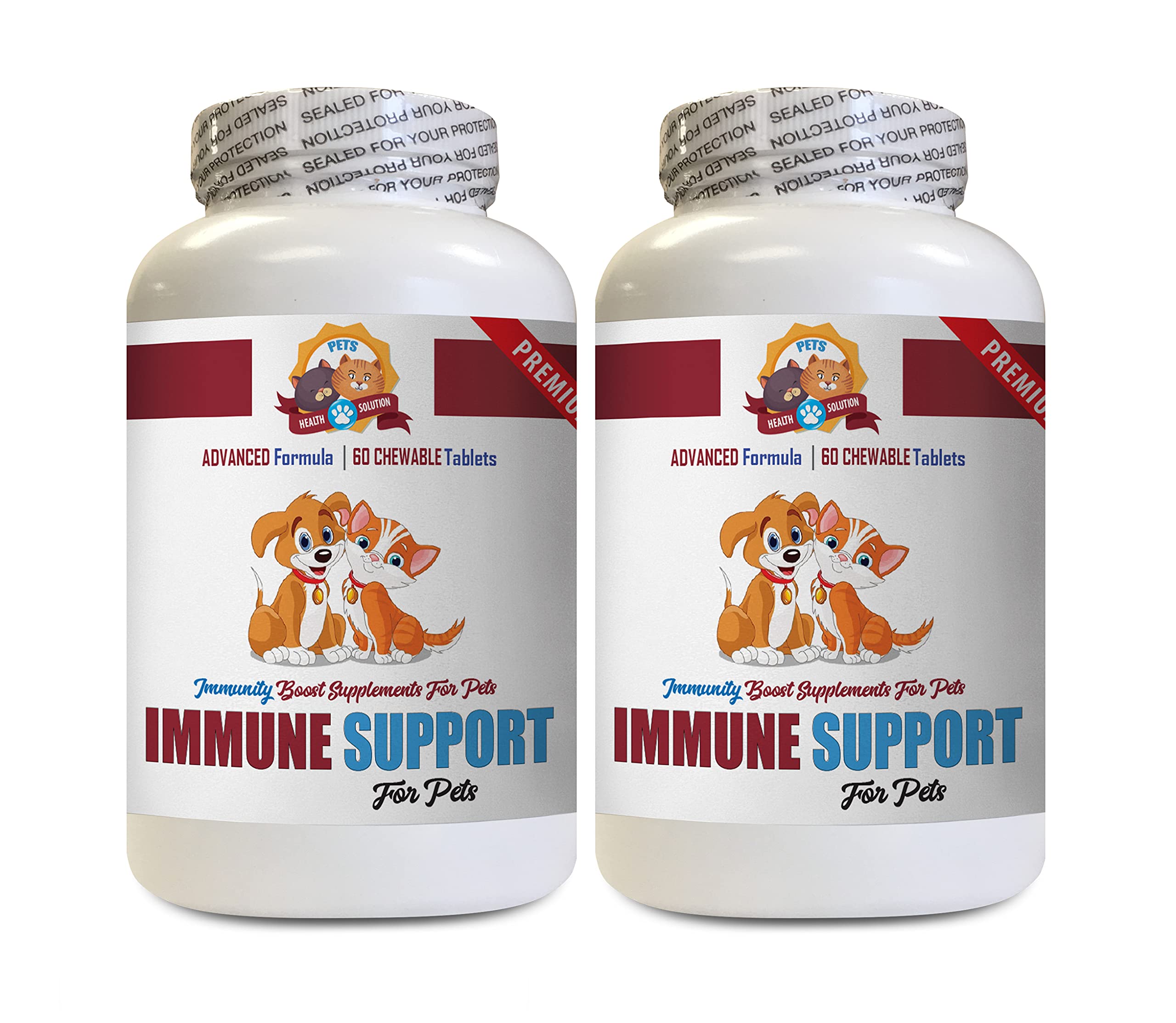 PETS HEALTH SOLUTION Dog Liver Support - Premium Immune Support - Dog and CAT Treats - Advanced Blend - Milk Thistle for Dogs with high Liver enzymes - 120 Treats (2 Bottle)