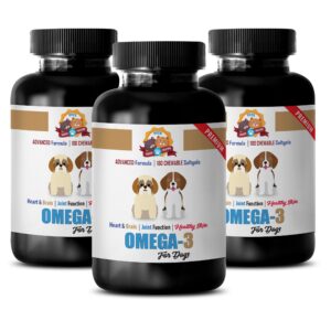 Dog Cognitive Supplements - Omega 3 - Dog Chewy SOFTGELS - Skin Health - Joint Support - Heart Health - Omega 3 Fatty acids for Small Dogs - 540 Softgels (3 Bottle)