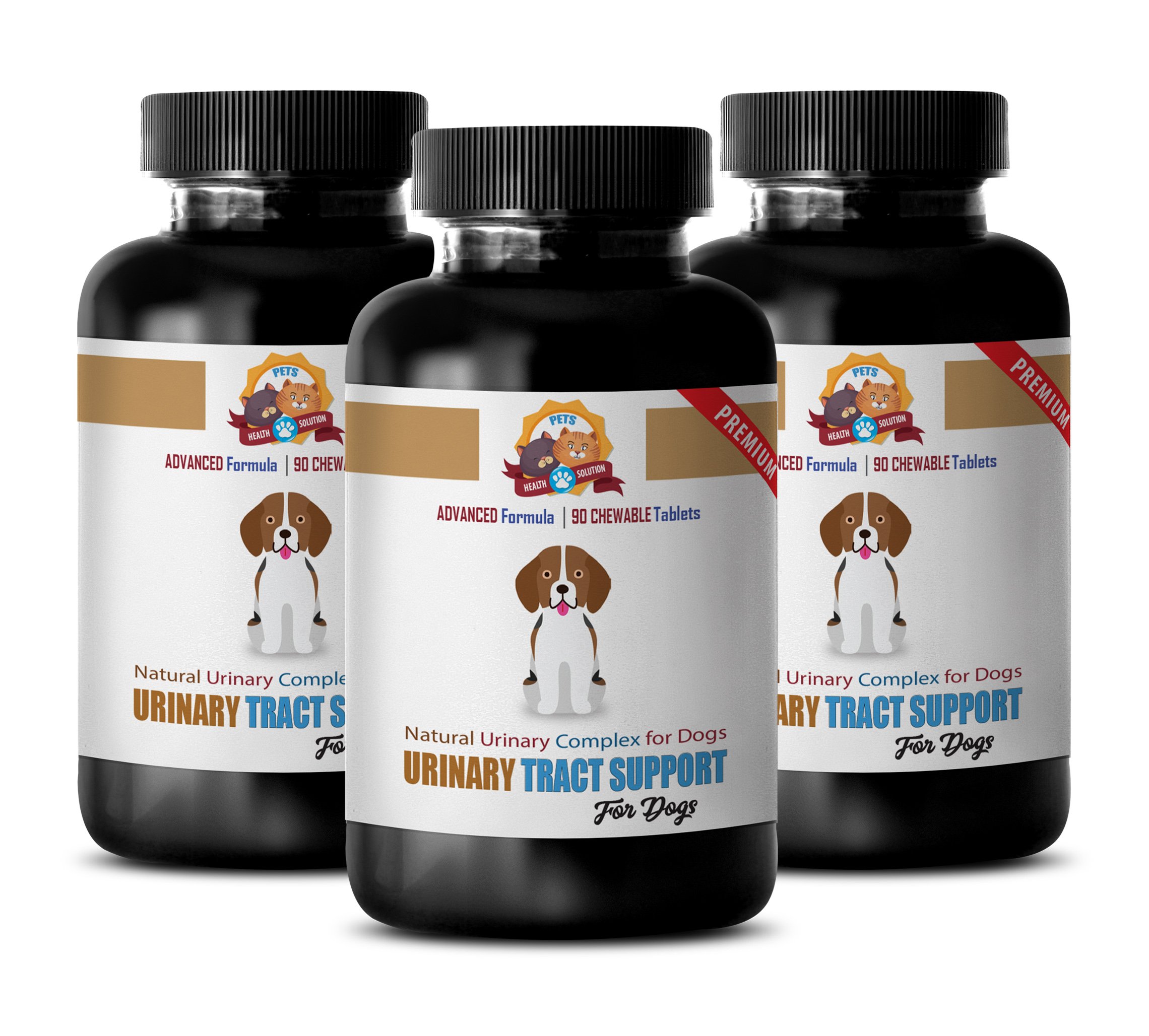 Bladder Supplements for Dogs - Natural Urinary Tract Support - Dog Treats - Premium Advanced Complex - Urinary Tract Health Dogs - 270 Treats (3 Bottle)