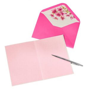 Papyrus Blank Card for Her (Pink Glitter Butterflies)