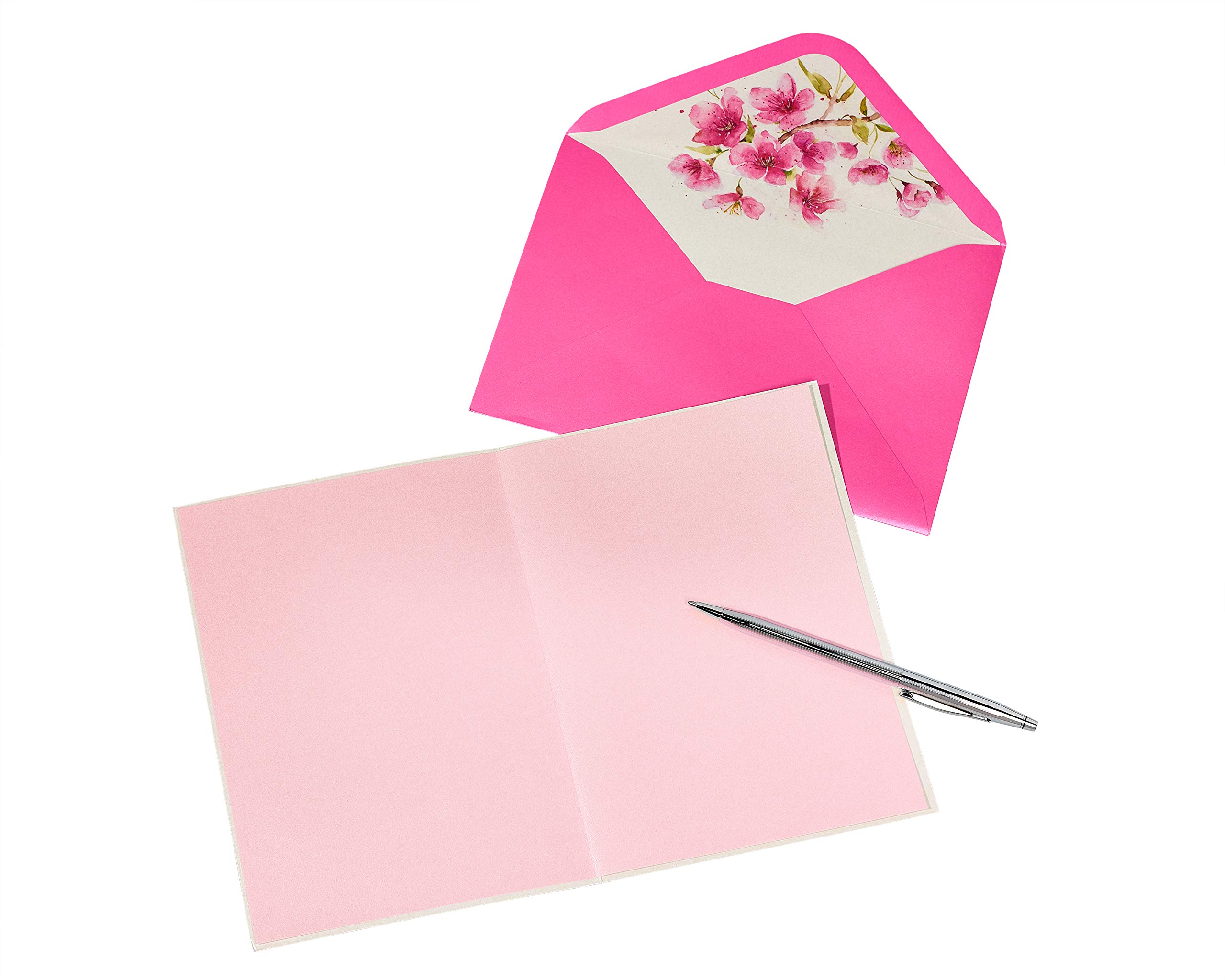 Papyrus Blank Card for Her (Pink Glitter Butterflies)