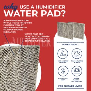 Air Filter Factory Replacement for HUMCCLBP, HUMBBSBP, 2217, 2317, 2417, HUMBALBP Bryant/Carrier Humidifier Water Pad Filter 2-Pack