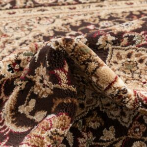 Well Woven Timeless Aviva Traditional French Country Oriental Brown Area Rug 5'3" Round